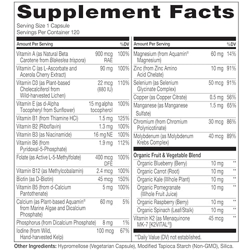 daily multivitamins for active women