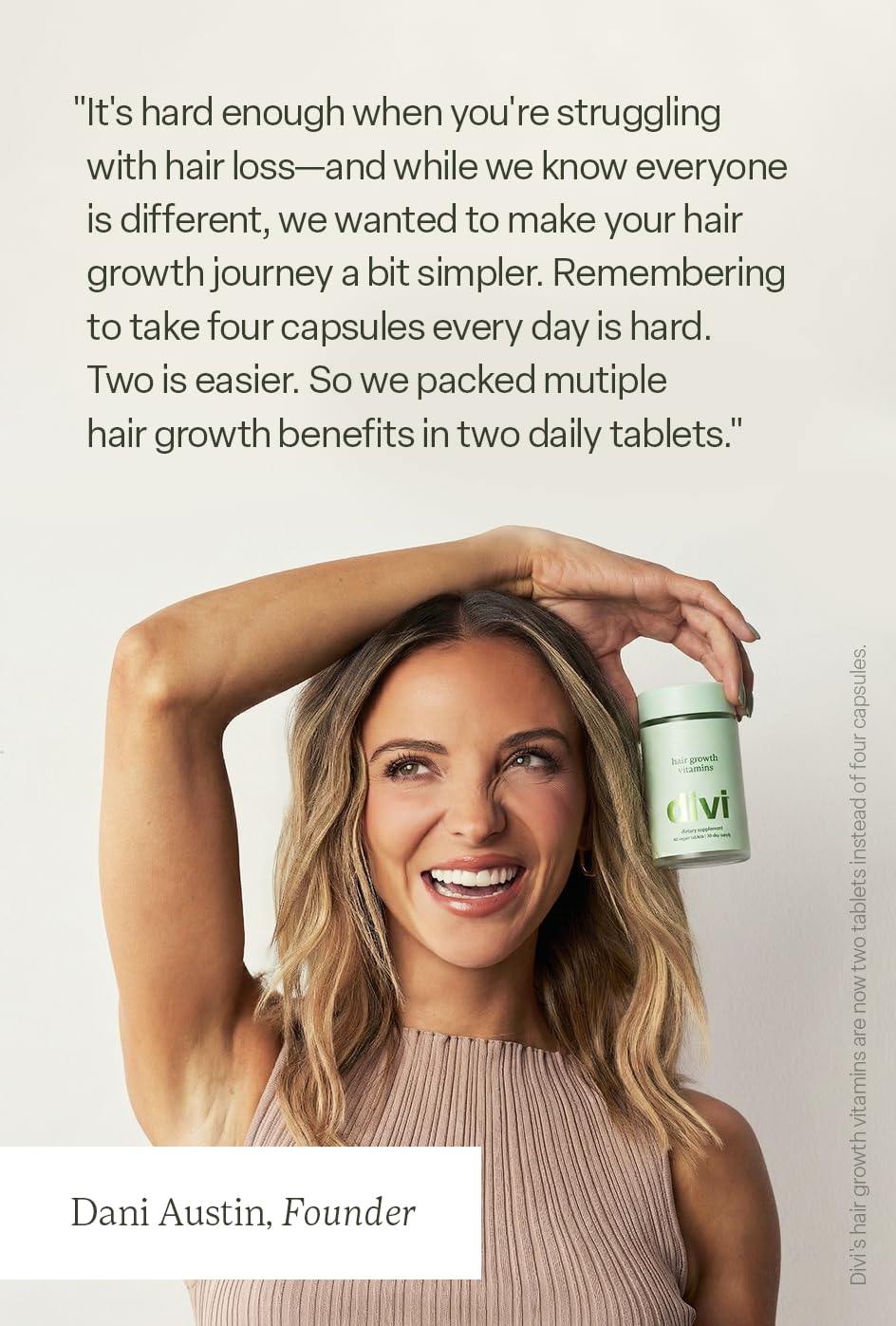 Daily multivitamins for hair nourishment