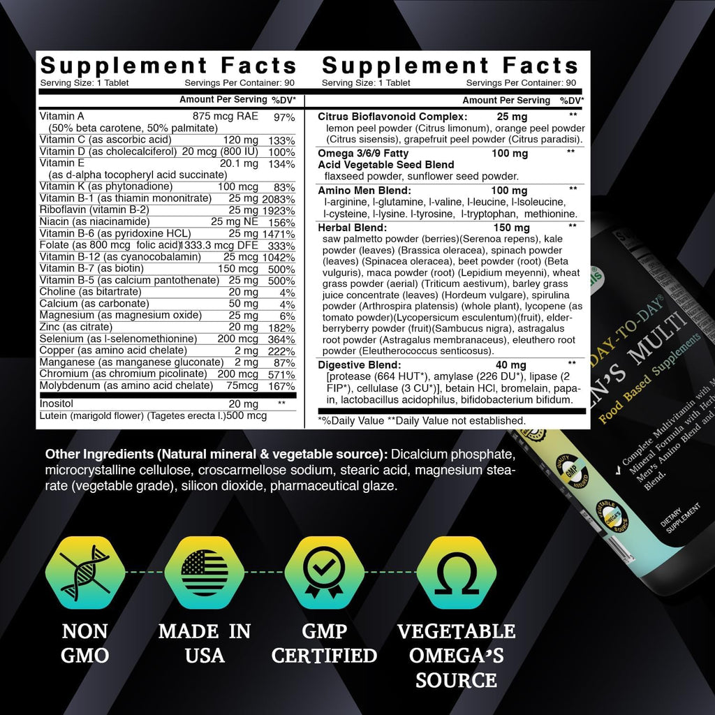 daily multivitamins for men's health
