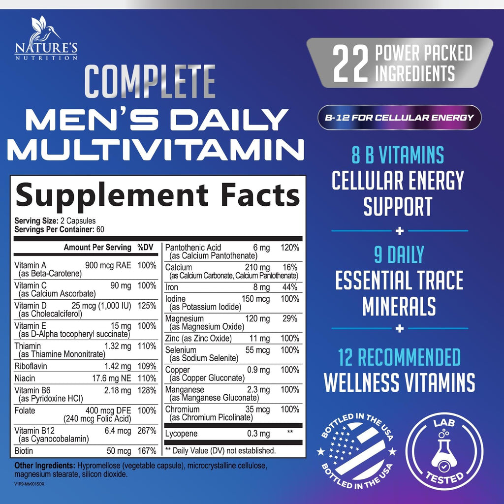 daily multivitamins for men's health