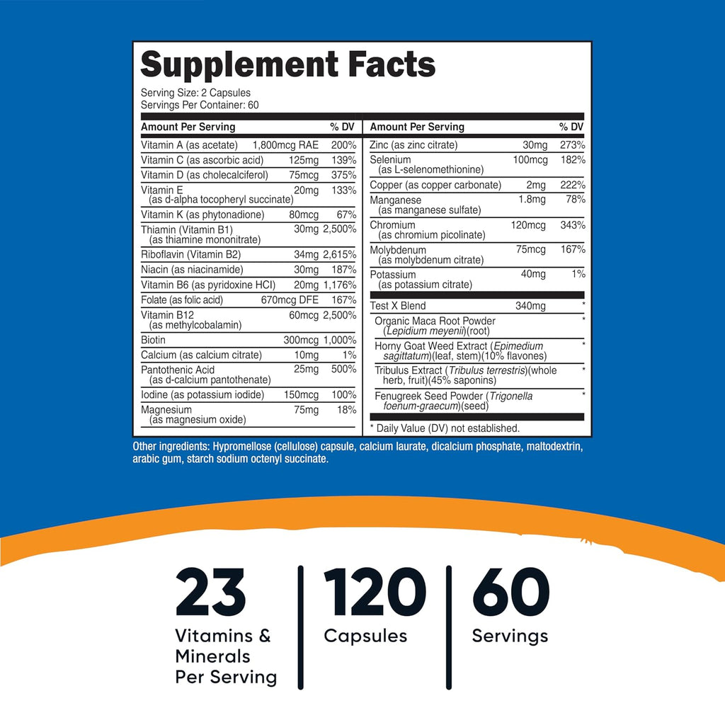 daily multivitamins for men's health