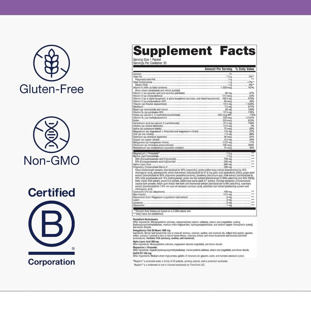 daily multivitamins for mental clarity