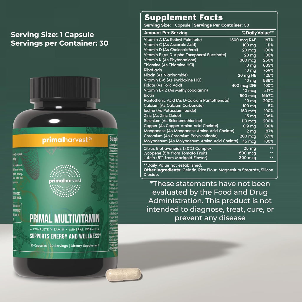 daily multivitamins for optimal health