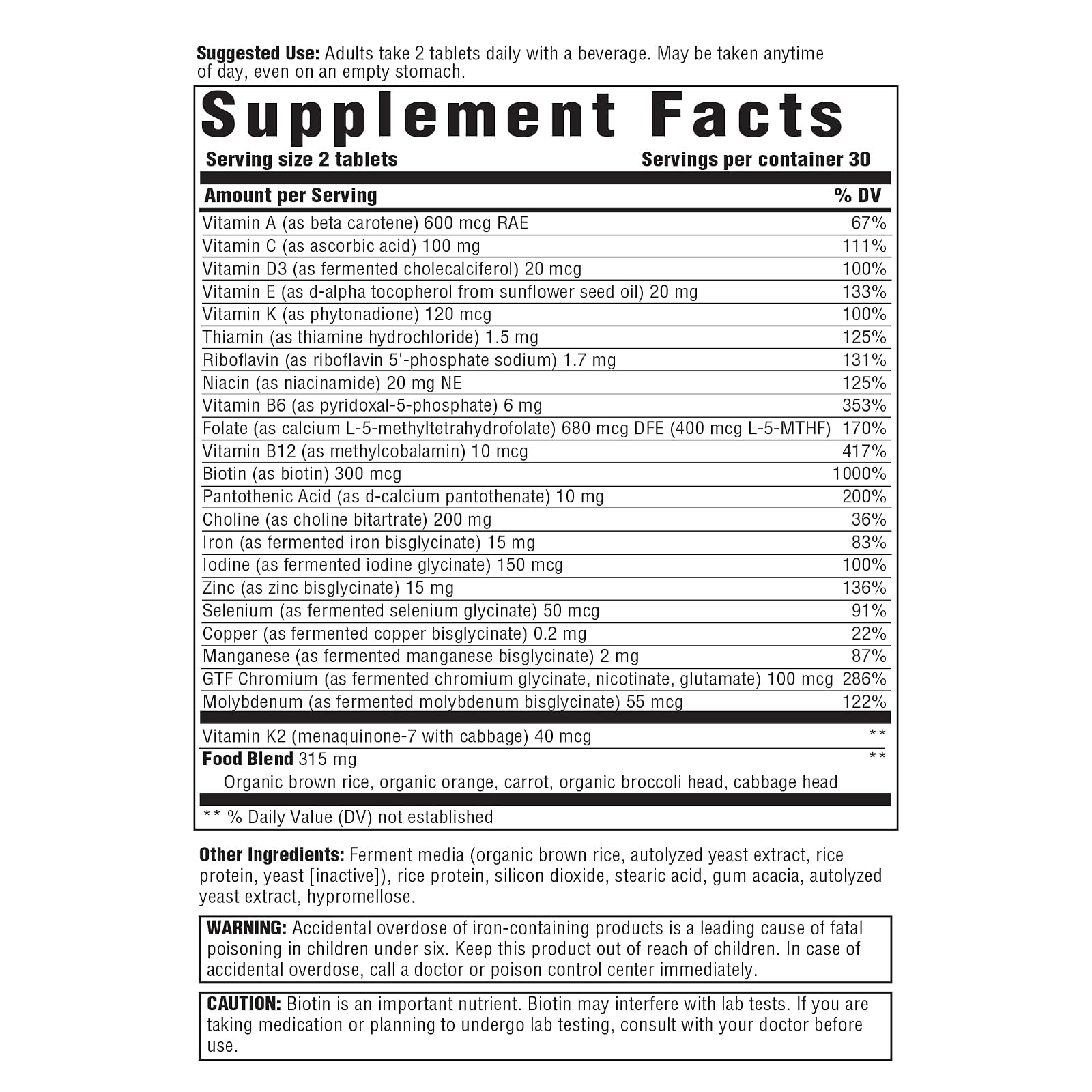 daily multivitamins for optimal health
