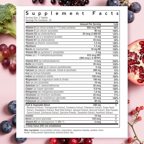 daily multivitamins for women health