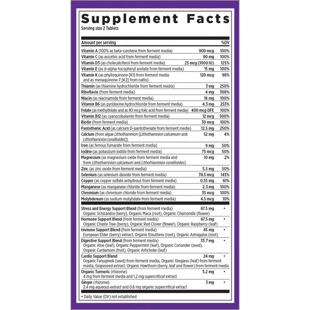 daily multivitamins for women's health