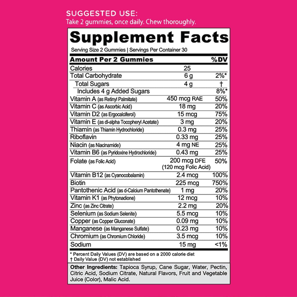 daily multivitamins for women's health