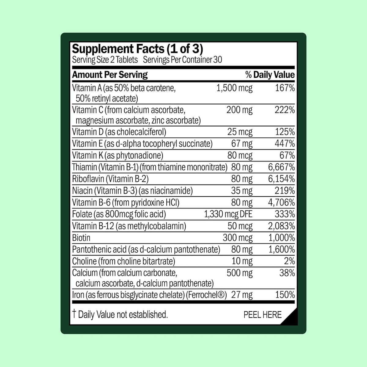 daily multivitamins for women's health