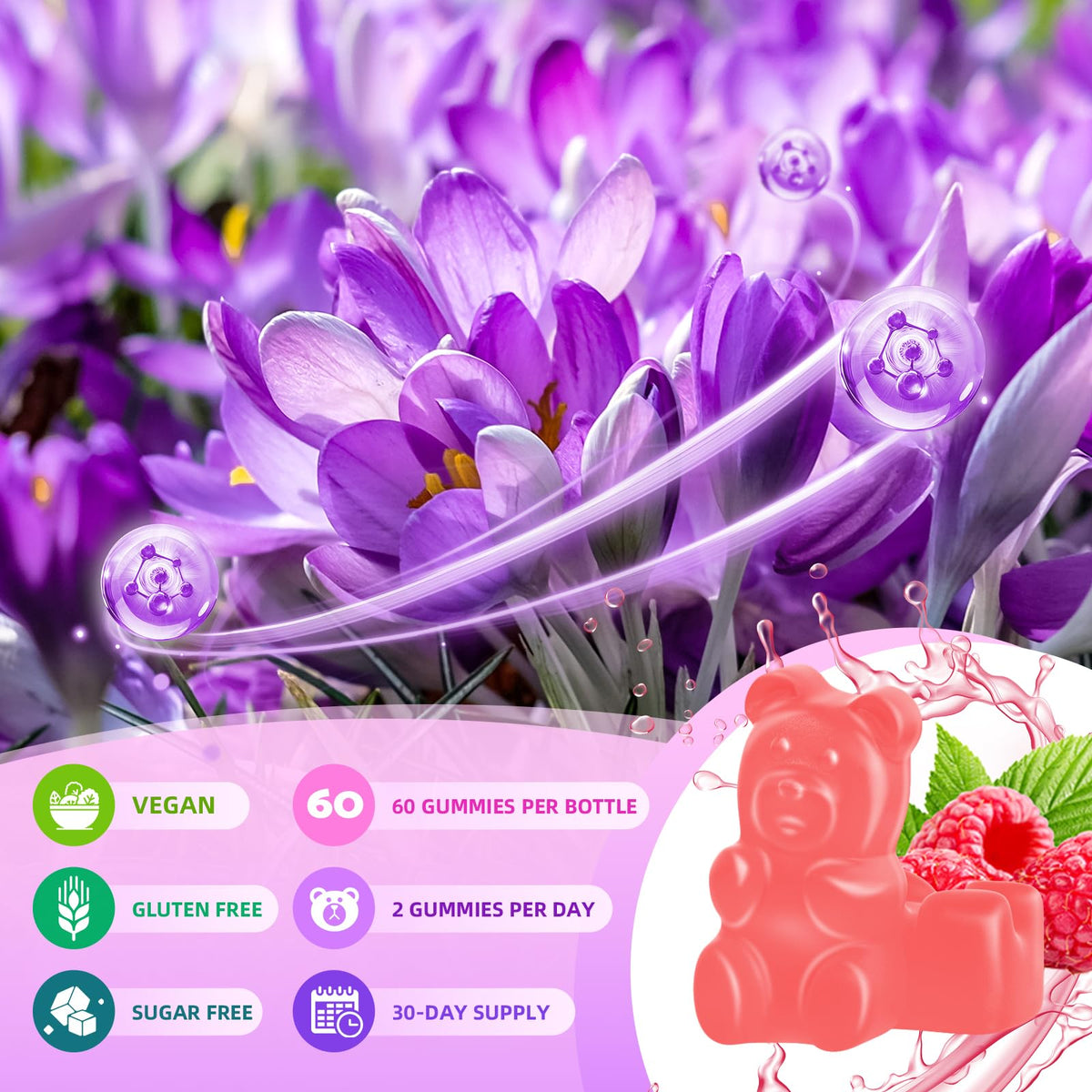 Daily multivitamins with saffron extract