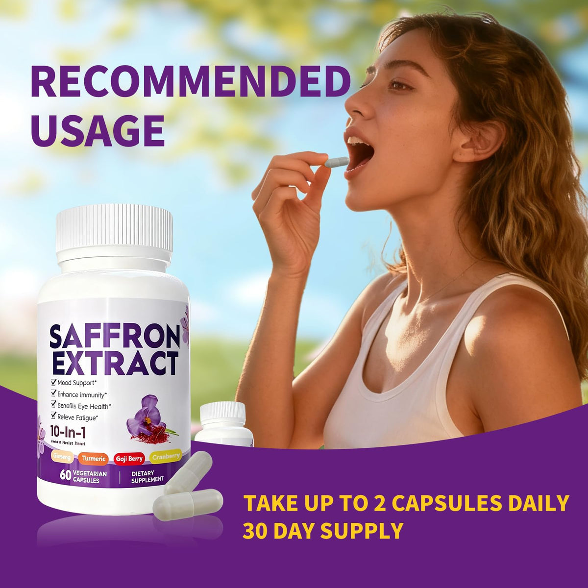 Daily multivitamins with vegan ingredients