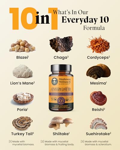daily mushroom capsules for energy
