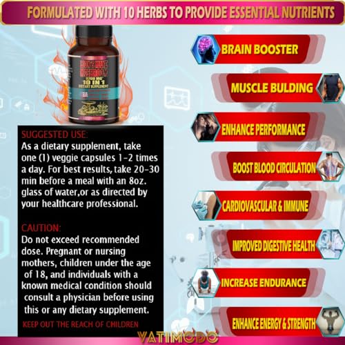 Daily mushroom capsules for wellness