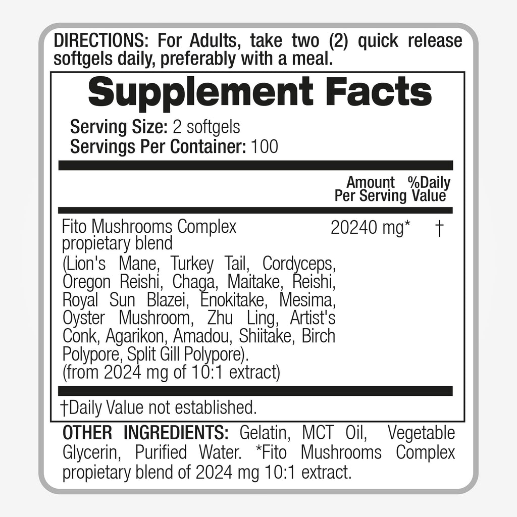 daily mushroom health supplement