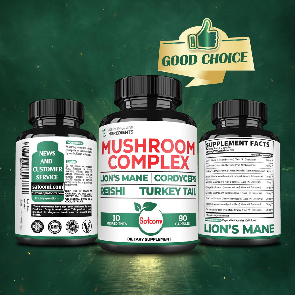 Daily mushroom supplement for better health
