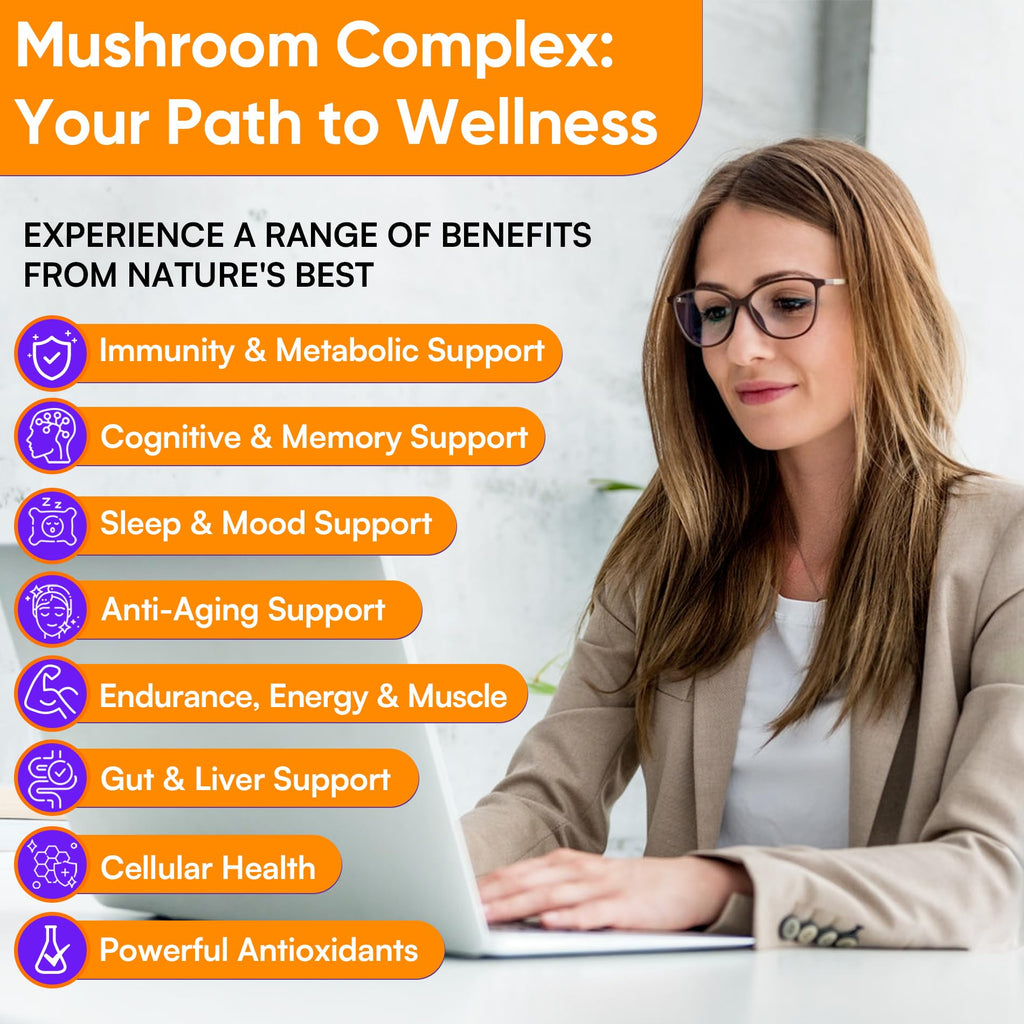 Daily mushroom supplement for energy