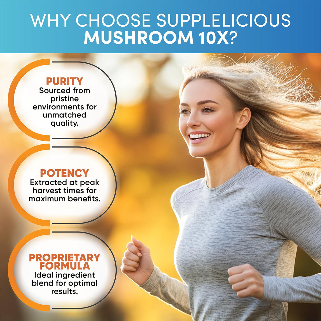 Daily mushroom supplement for vitality
