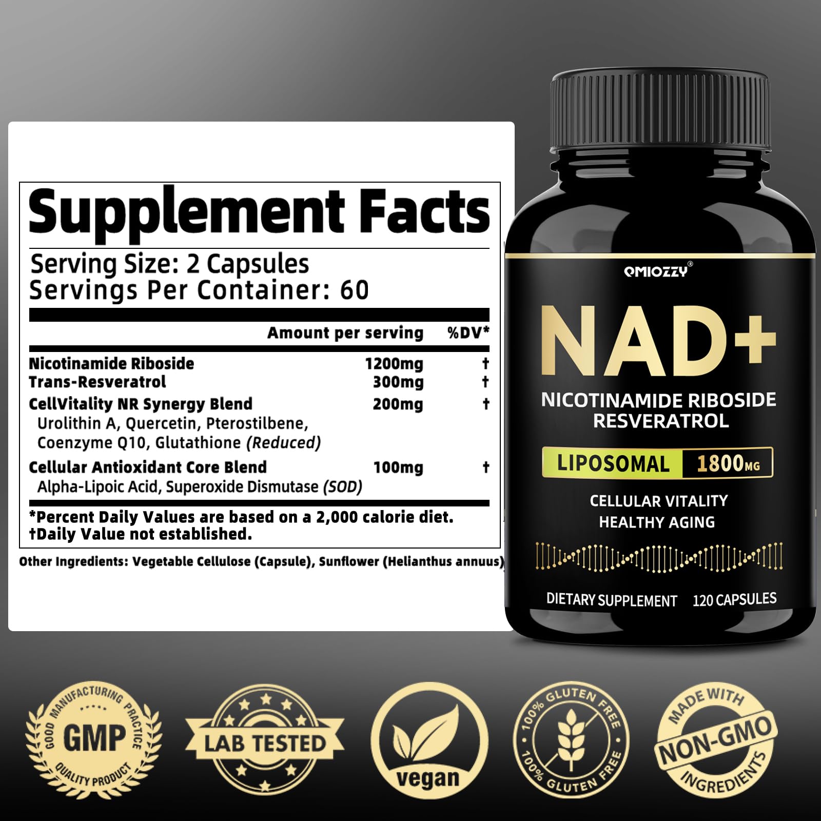 Daily NAD supplement for vitality