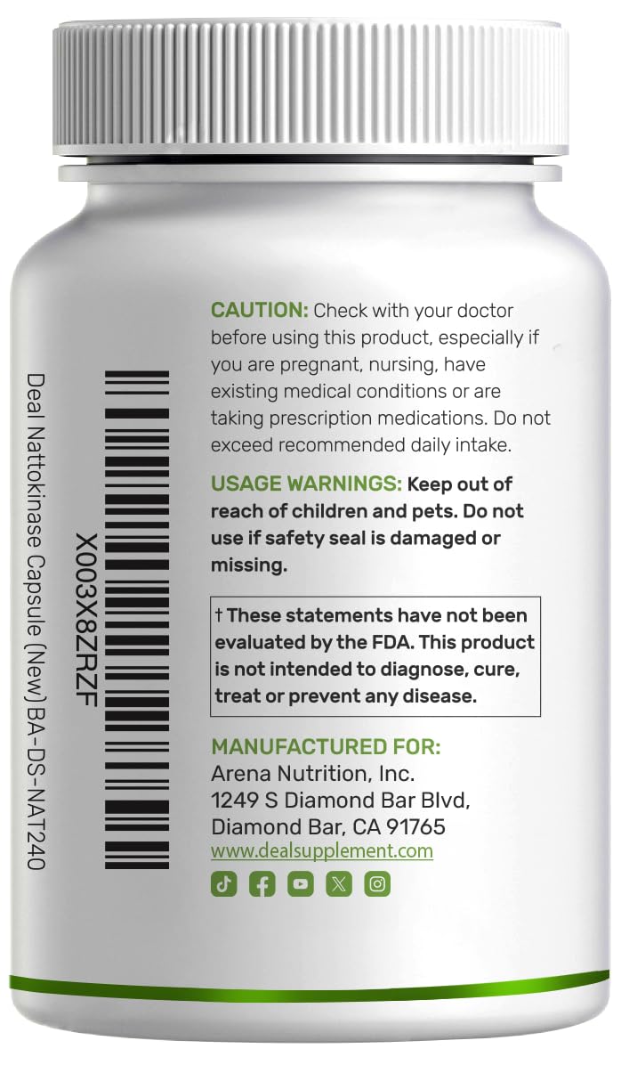 Daily Nattokinase for digestive and heart health