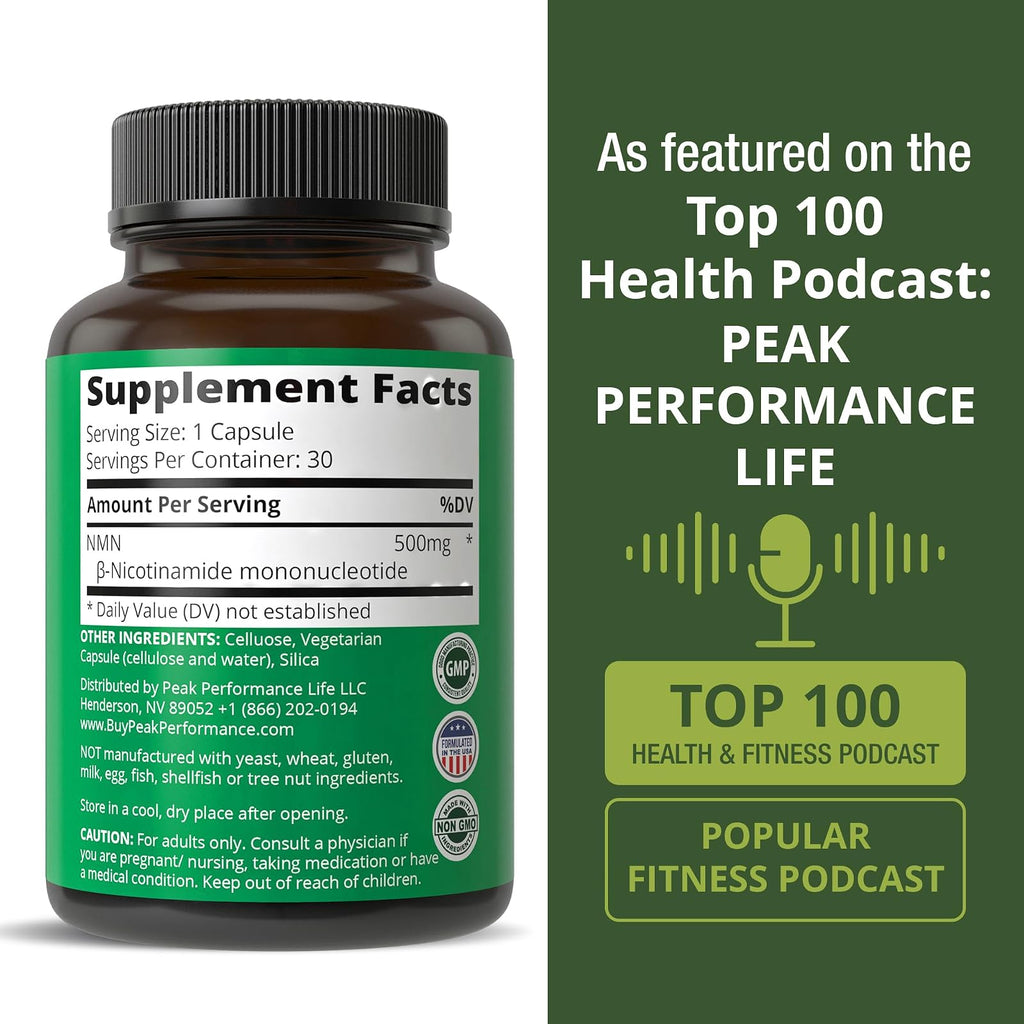 Daily NMN capsules for wellness