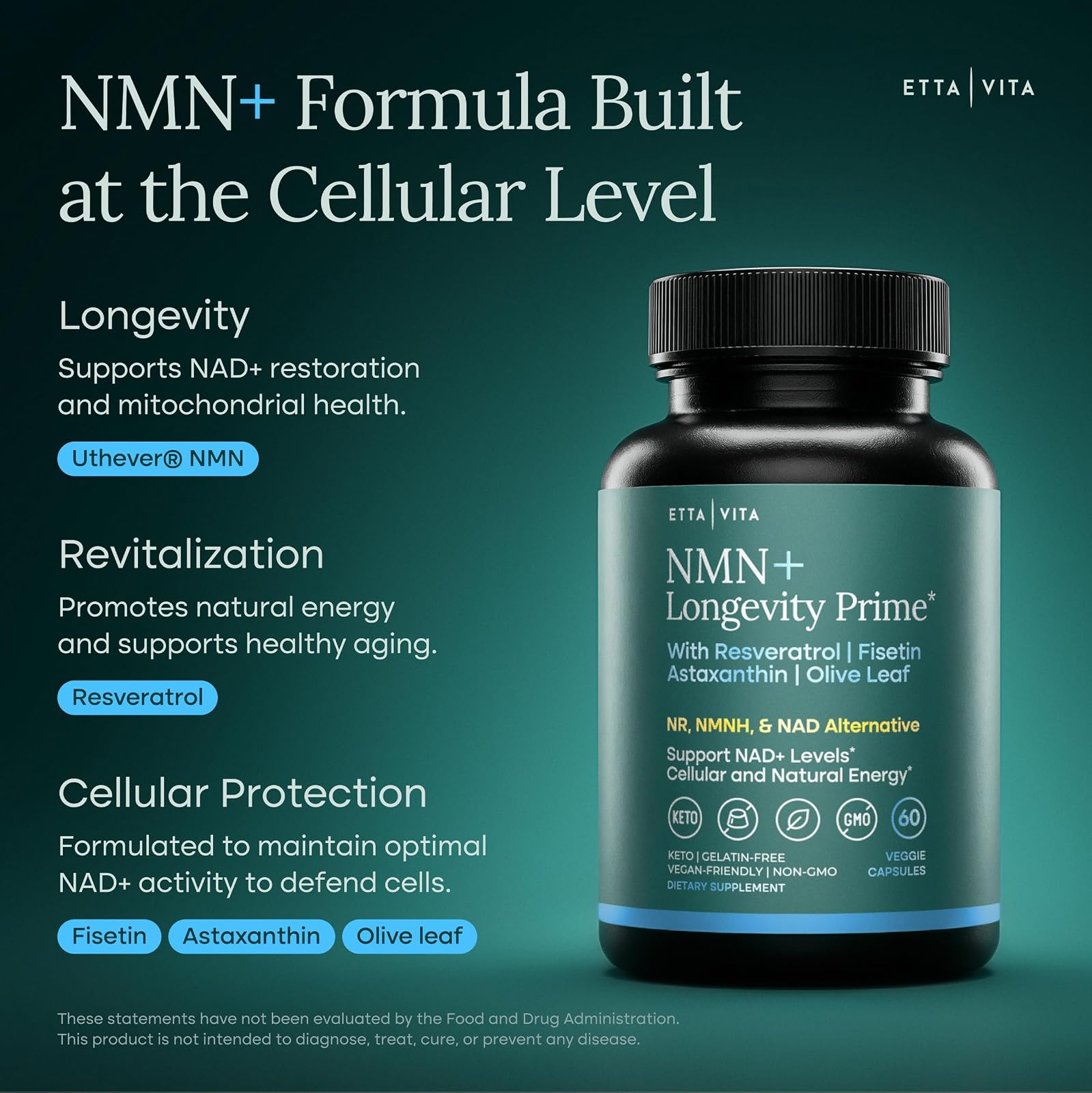 Daily NMN supplement for vitality