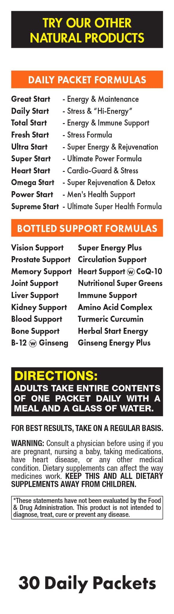 daily nutrition support blended supplements