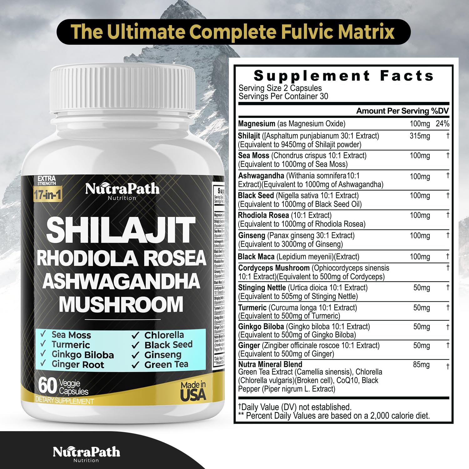 daily nutrition with blended vitamin & mineral supplements