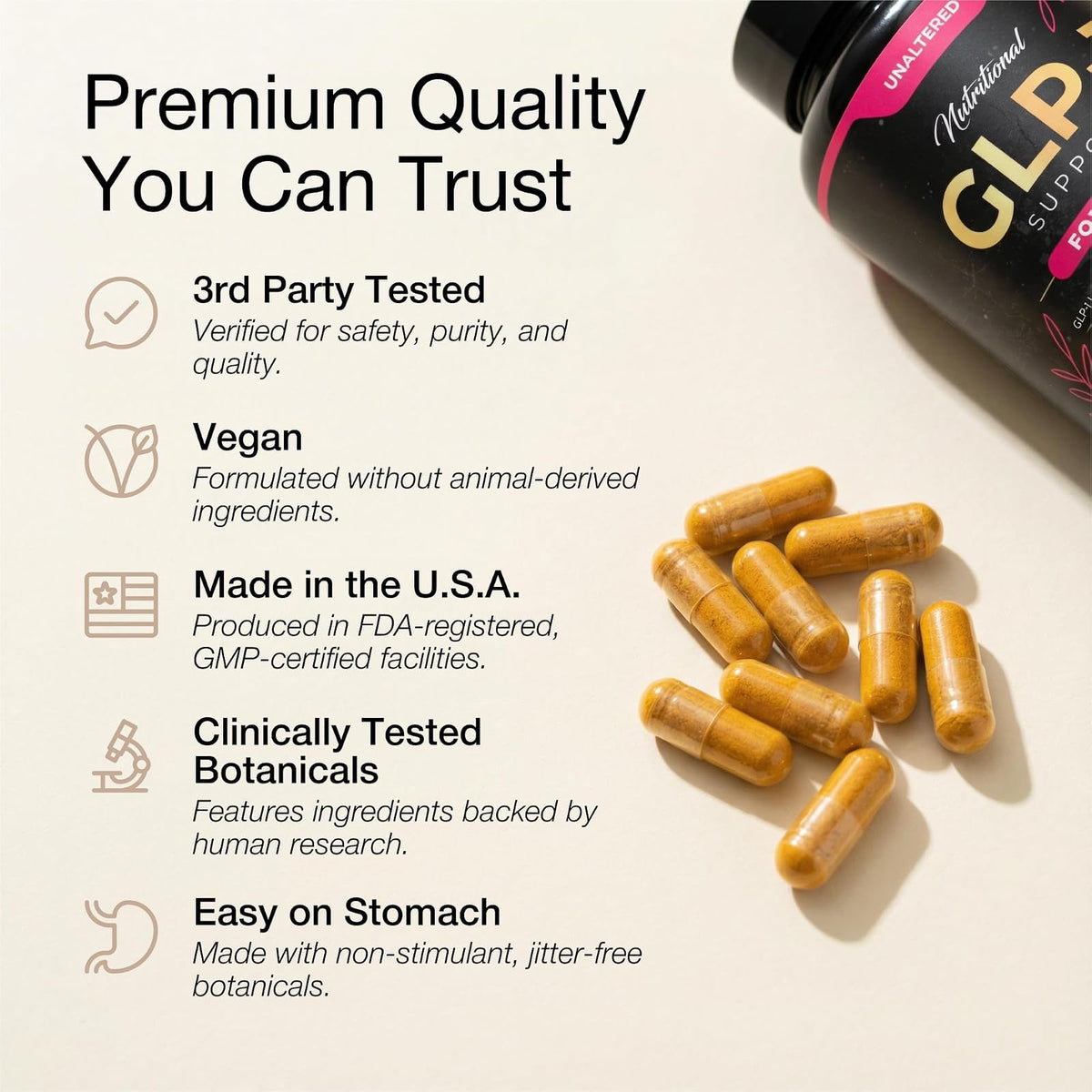 daily nutritional boost with GLP-1 capsules
