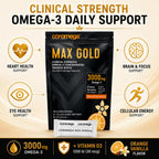 Daily omega 3 fish oil nutrition
