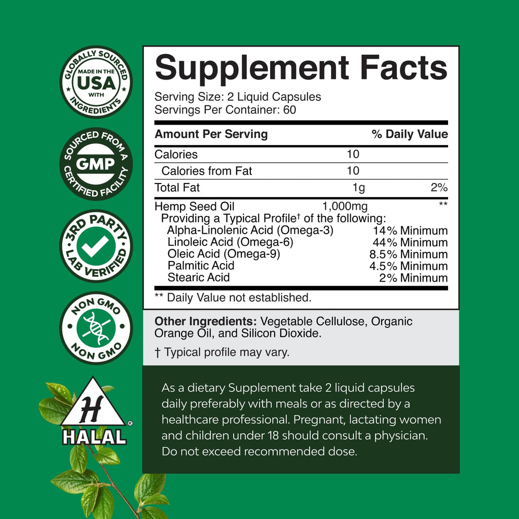 Daily omega supplement for vitality