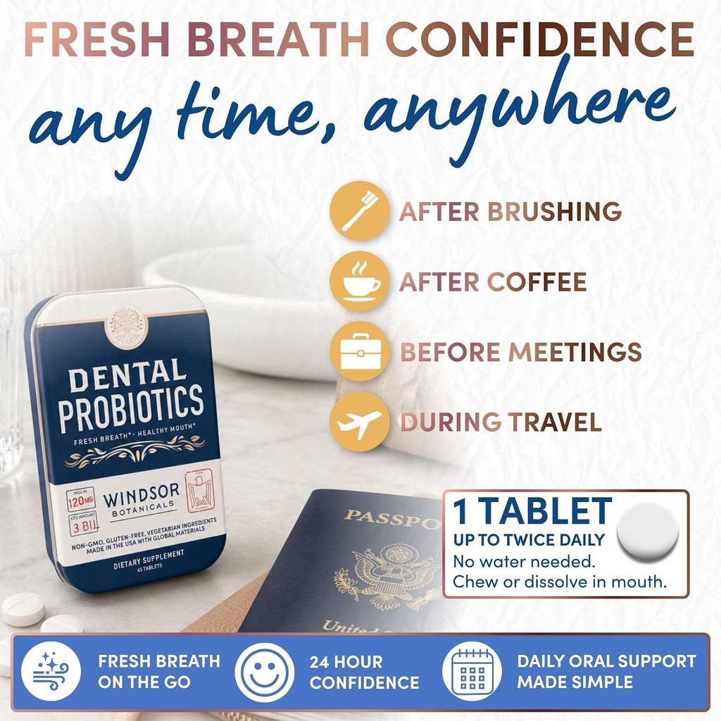 Daily oral probiotics for teeth