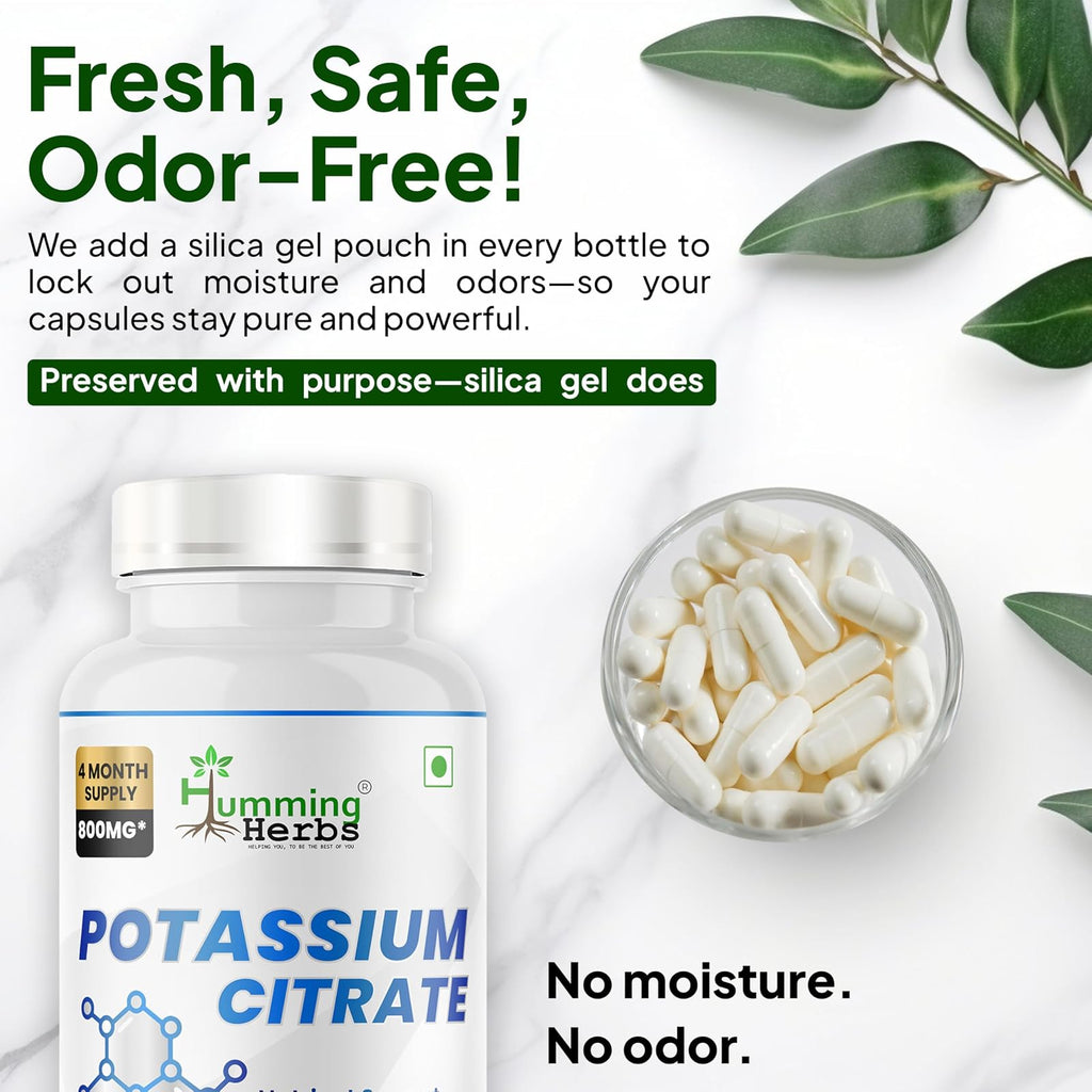 Daily potassium citrate for vitality