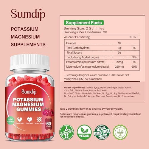 daily potassium supplement gummies