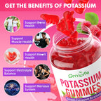 Daily potassium supplement in gummy form