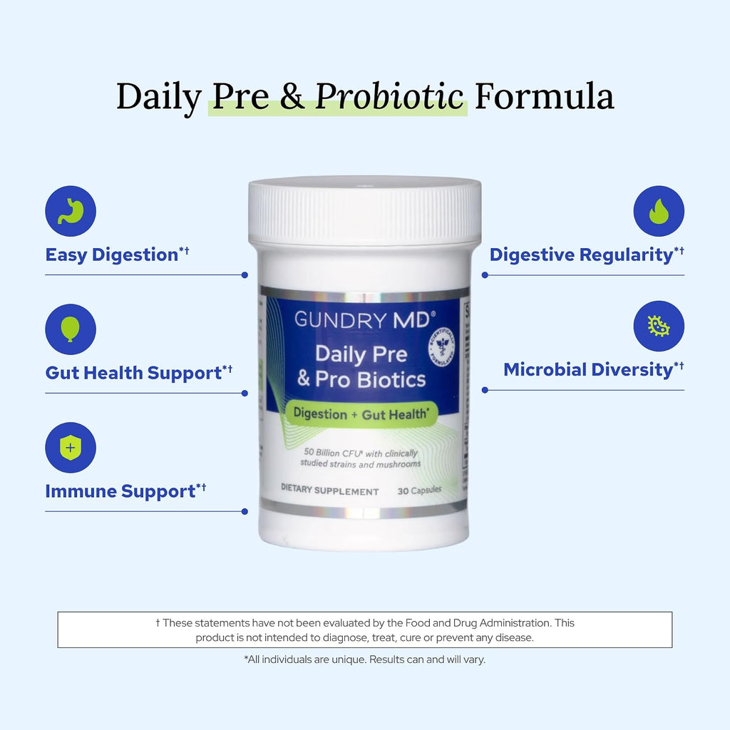 Daily pre and probiotics for digestion