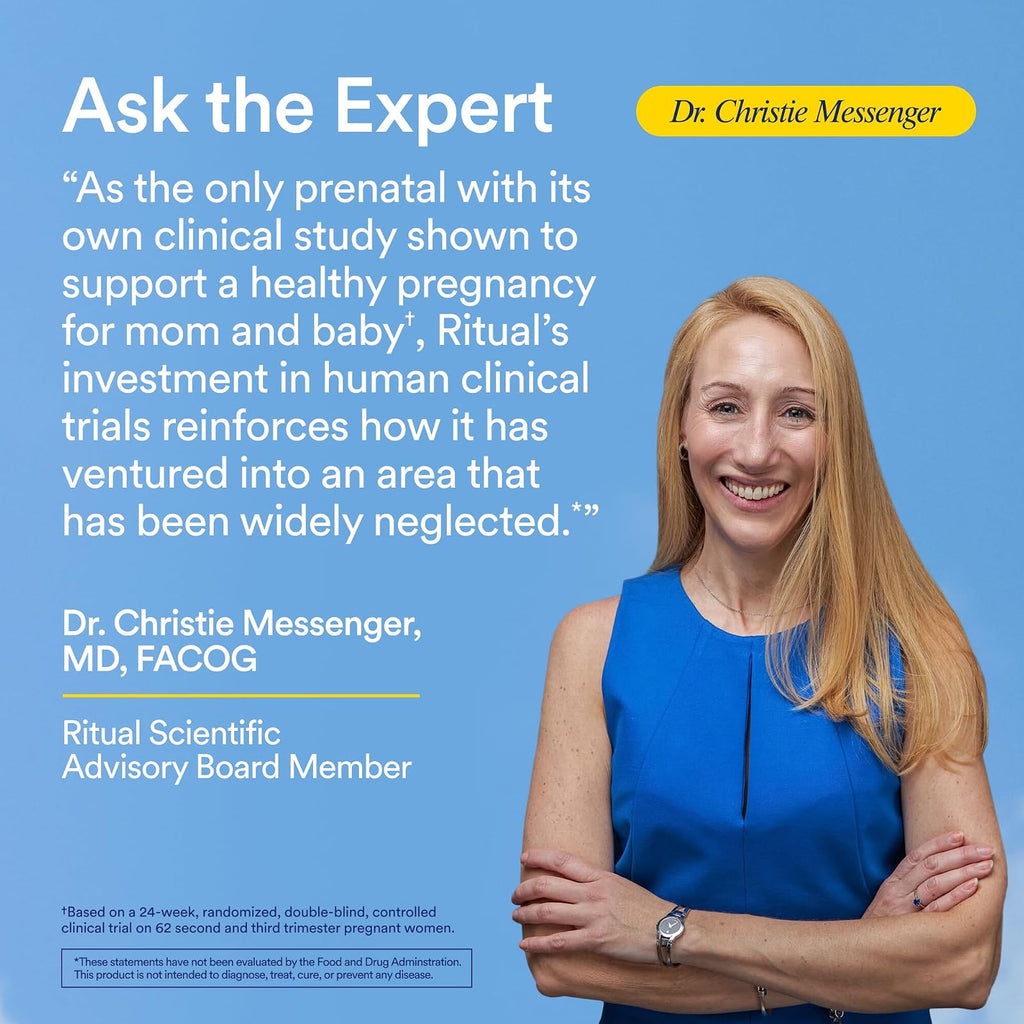Daily prenatal vitamins for expecting moms