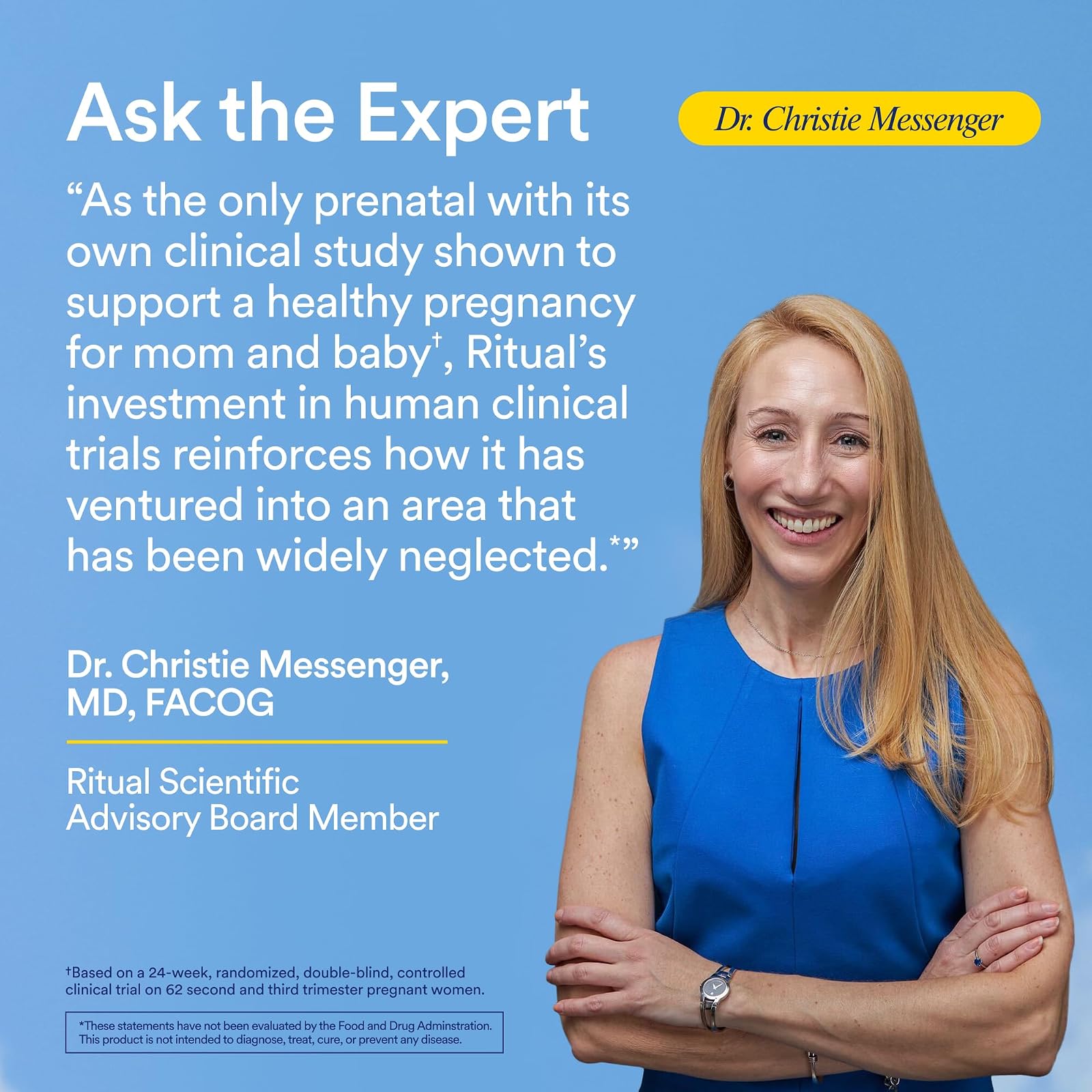 Daily prenatal vitamins for expecting moms