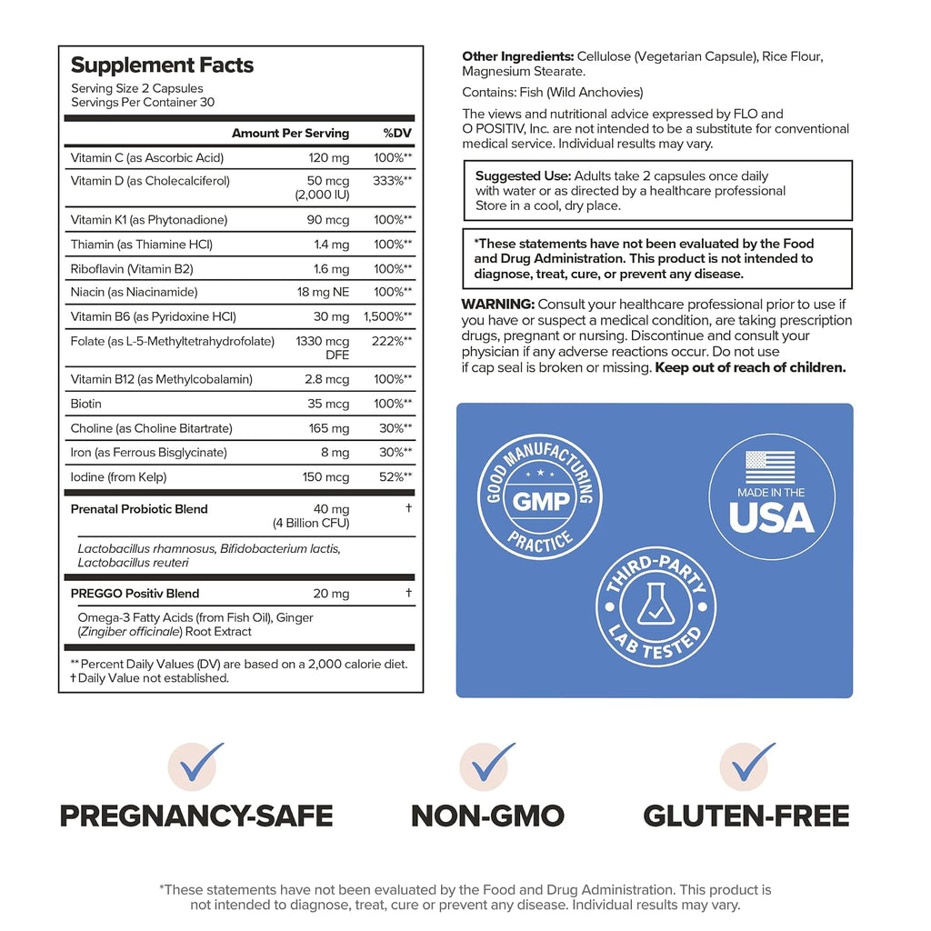 Daily prenatal vitamins for moms-to-be