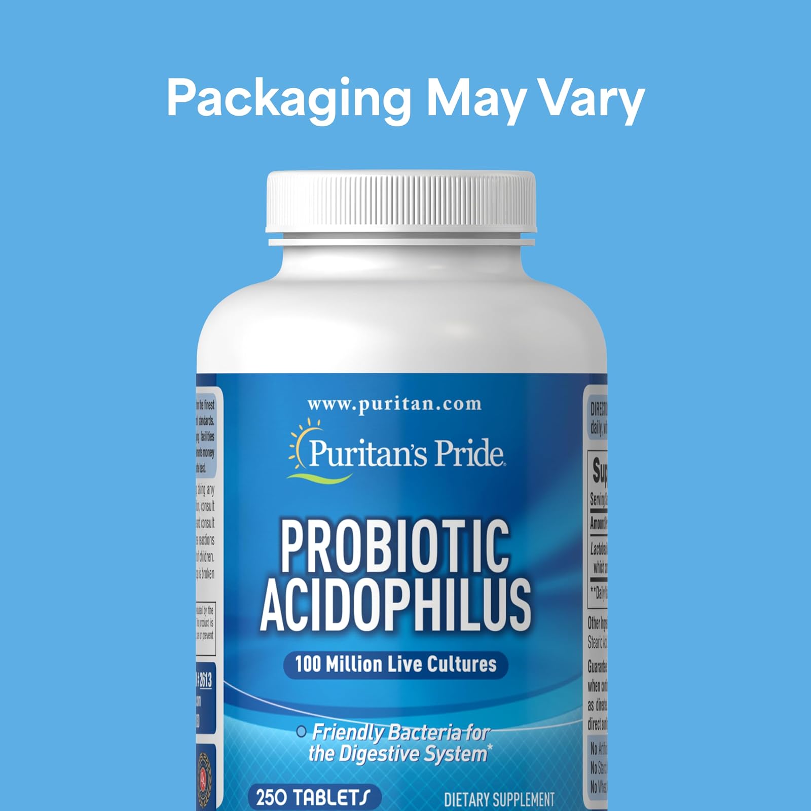 Daily probiotic acidophilus tablets