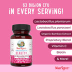 daily probiotic beauty supplement capsules