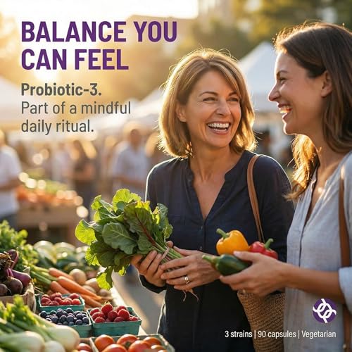 daily probiotic capsules for balanced flora