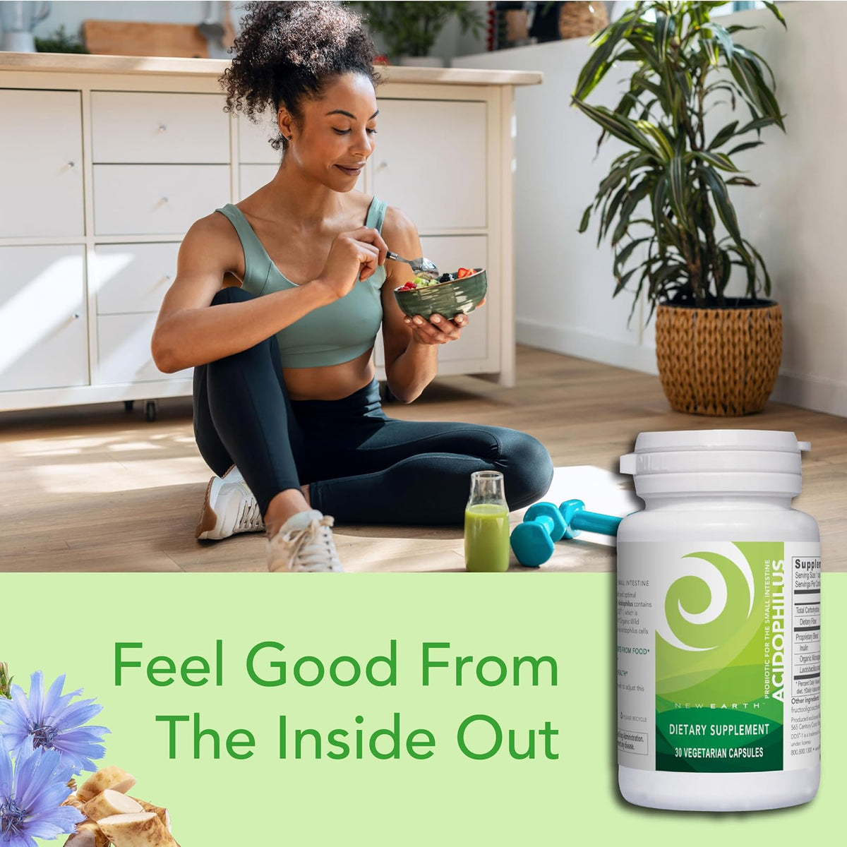 Daily probiotic capsules for better health