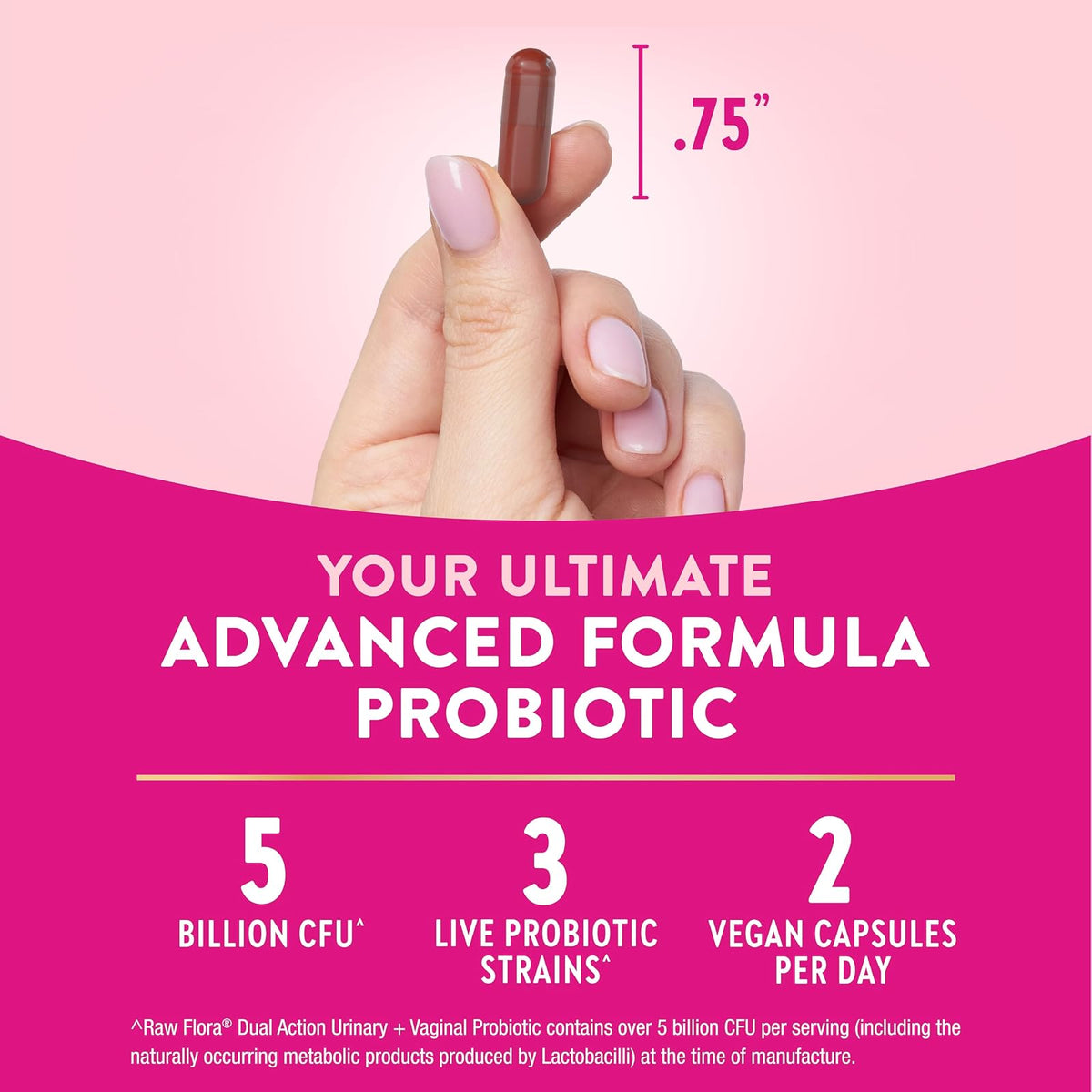 Daily probiotic capsules for women