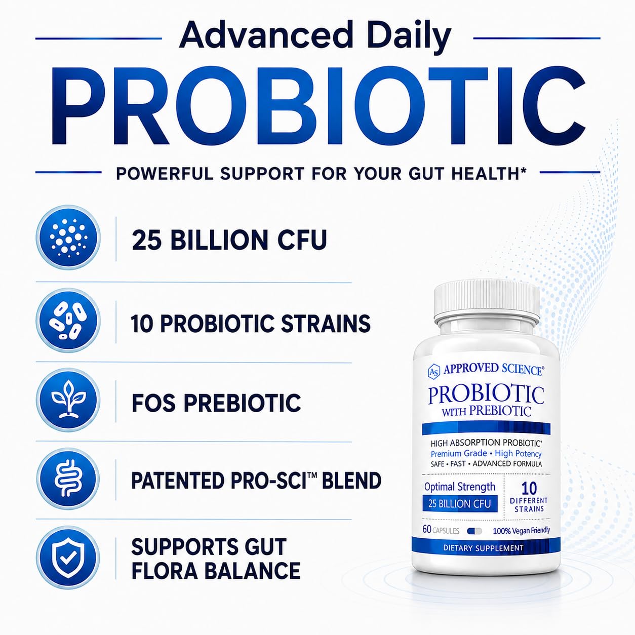 Daily probiotic for overall wellness