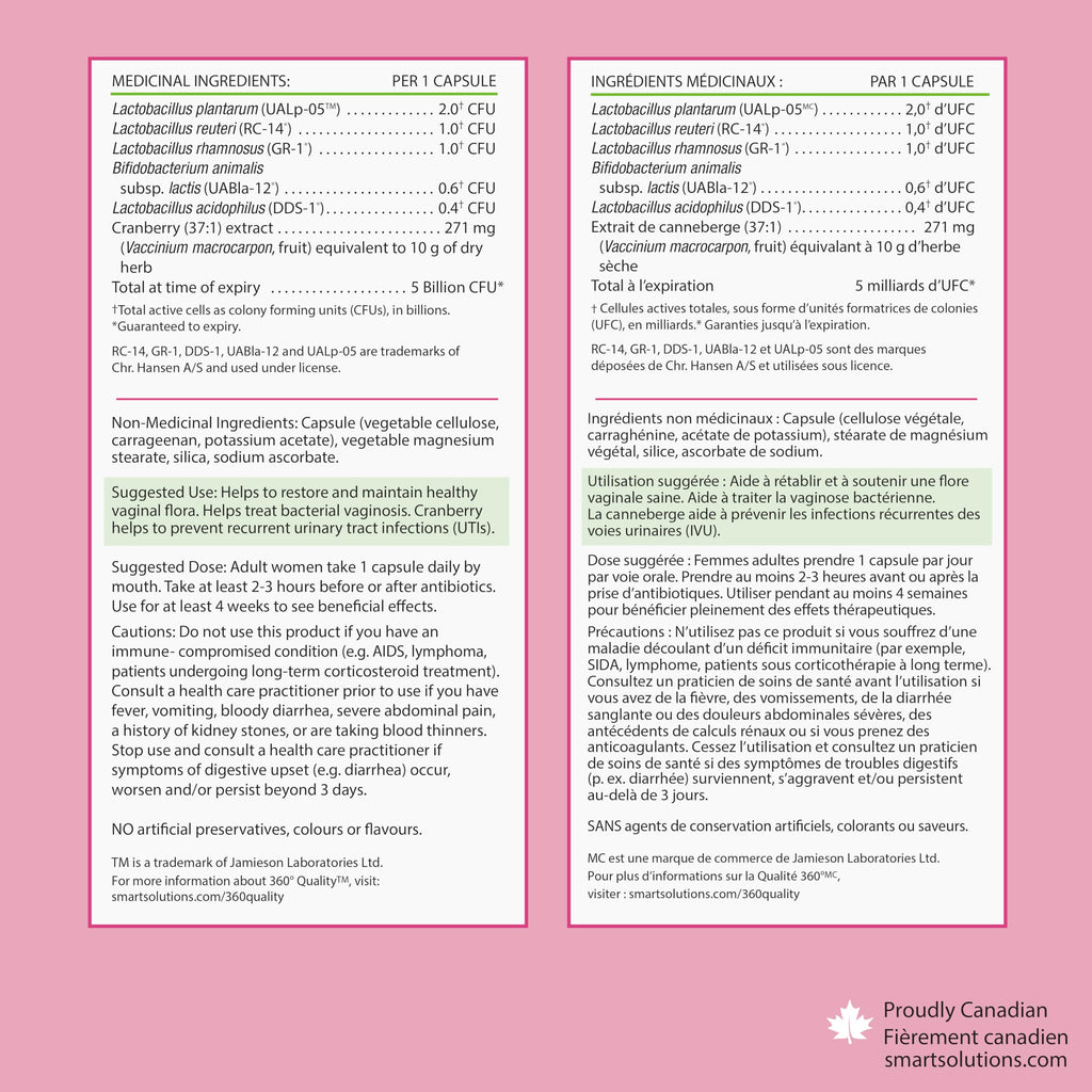 Daily probiotic for women's health