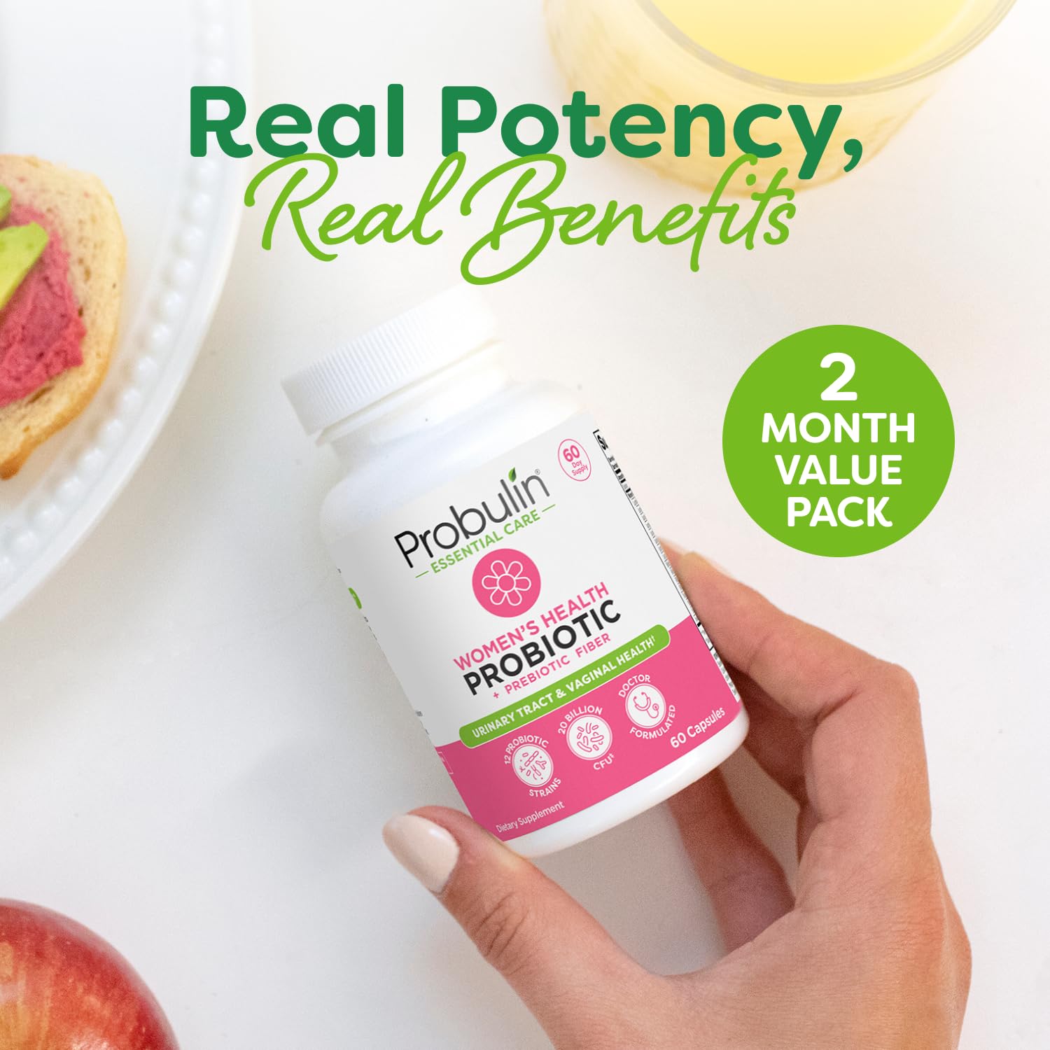 Daily probiotic for women's wellness