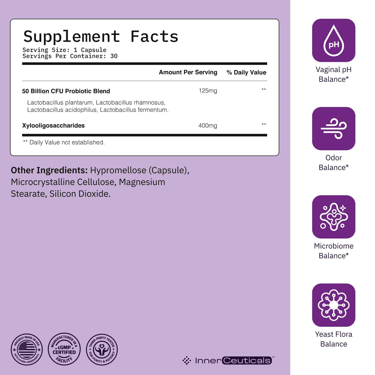 Daily probiotic for women's wellness