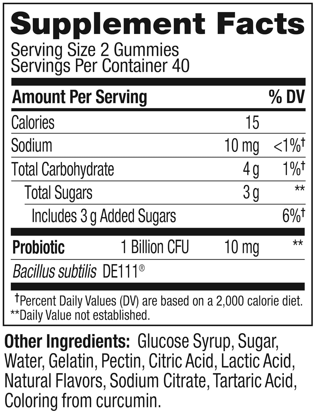 daily probiotic gummy for gut balance