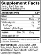 daily probiotic gummy for gut balance