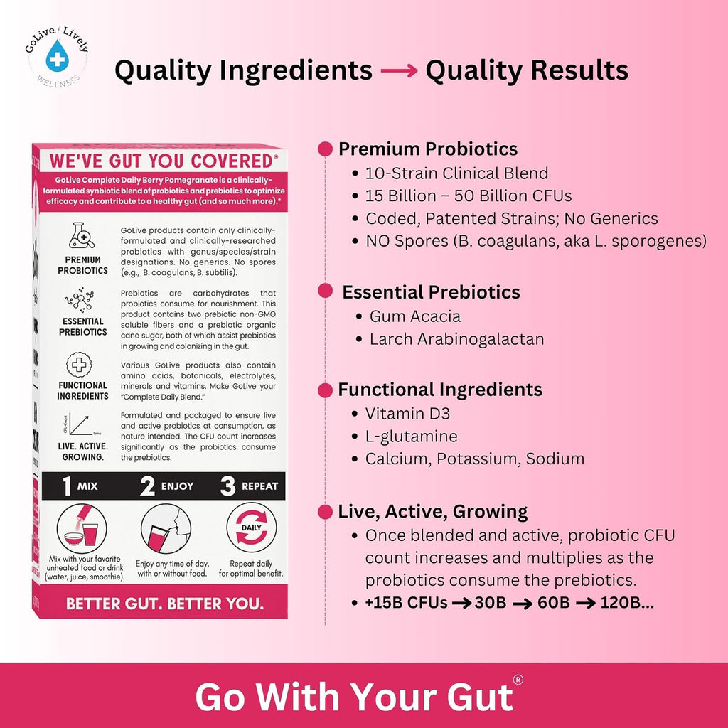 Daily probiotic powder for men