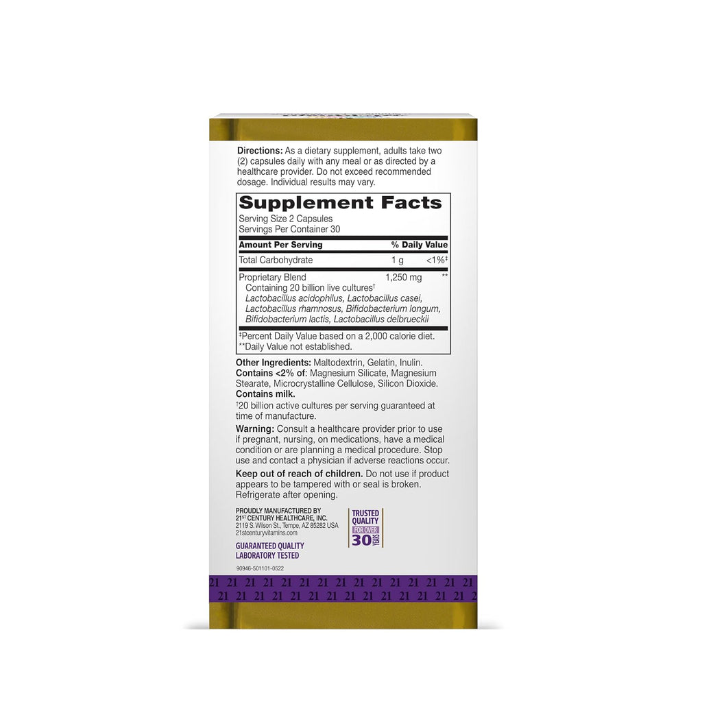 daily probiotic supplement for overall health